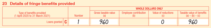 Item 23 Fringe benefit categories | Australian Taxation Office